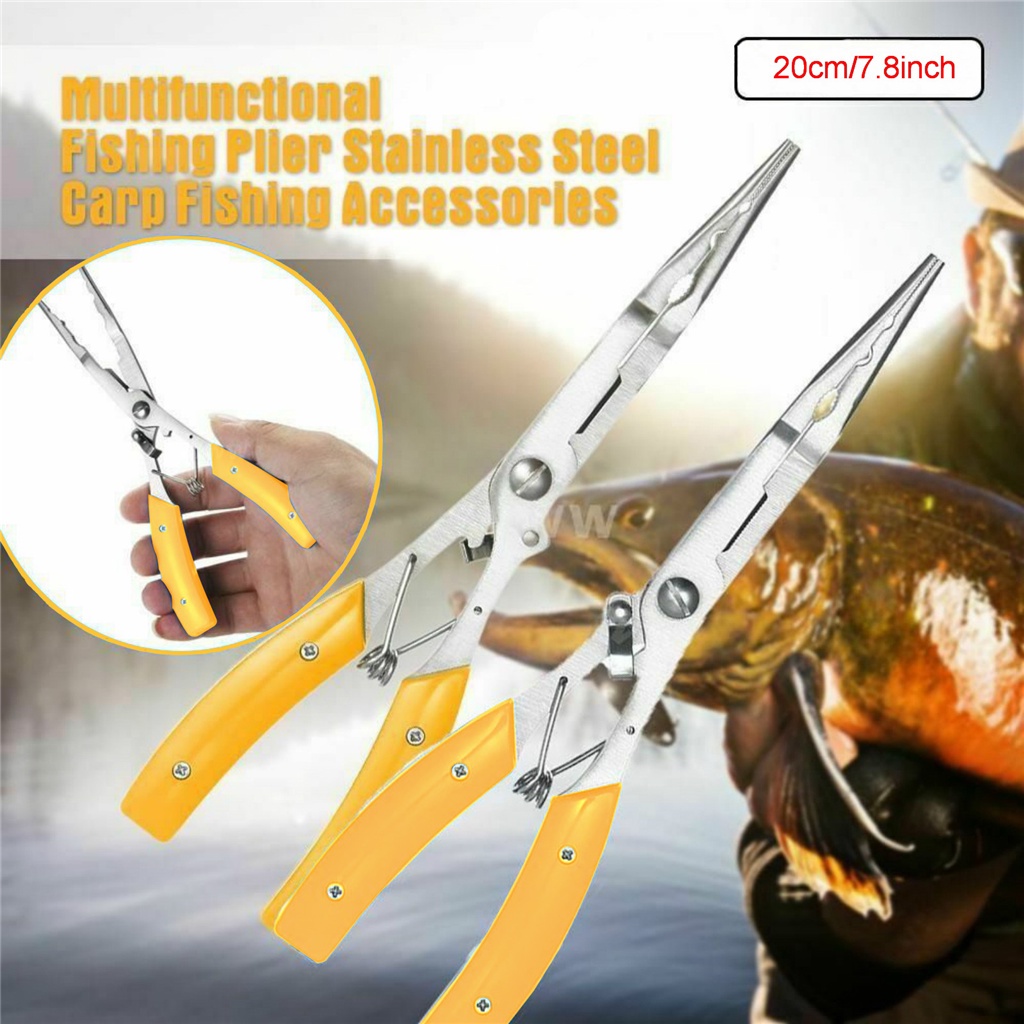 Fishing Line Cutter Hook Tackle Stainless Steel Fishing Plier Fishing ...