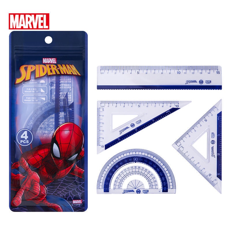 Disney Disney Ruler Set Student Stationery Triangle Ruler Transparent ...