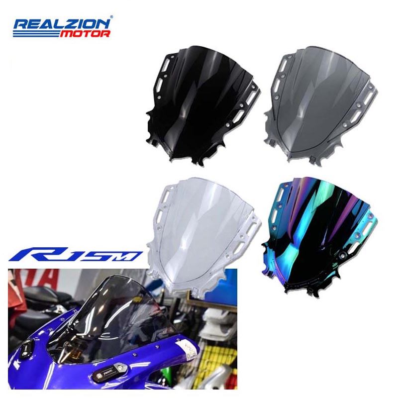 REALZIONMOTOR For Yamaha R15 V4 R15M Bubble Windshield ABS Aerodynamic ...