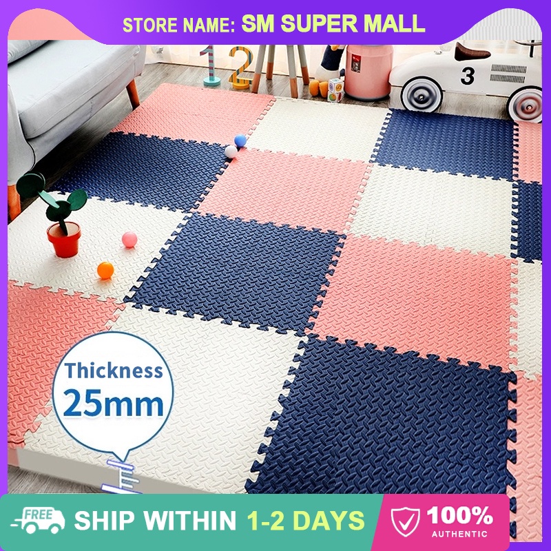 【Thickened 2.5cm】Baby Crawling Mat Kids Foam Mat Exercise Rugs Floor ...