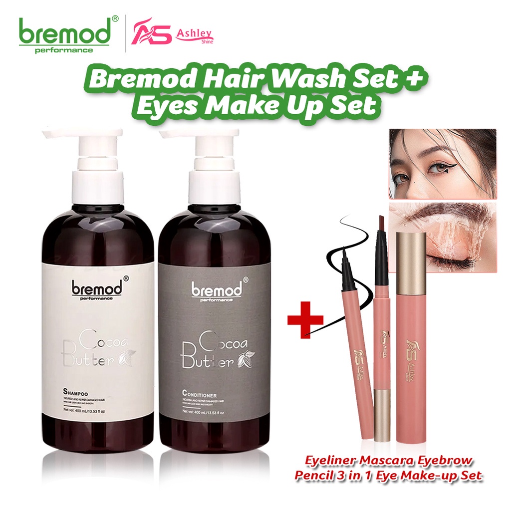 Bremod Hair Shampoo Conditioner 400ml Cocoa Butter Wash | Shopee ...