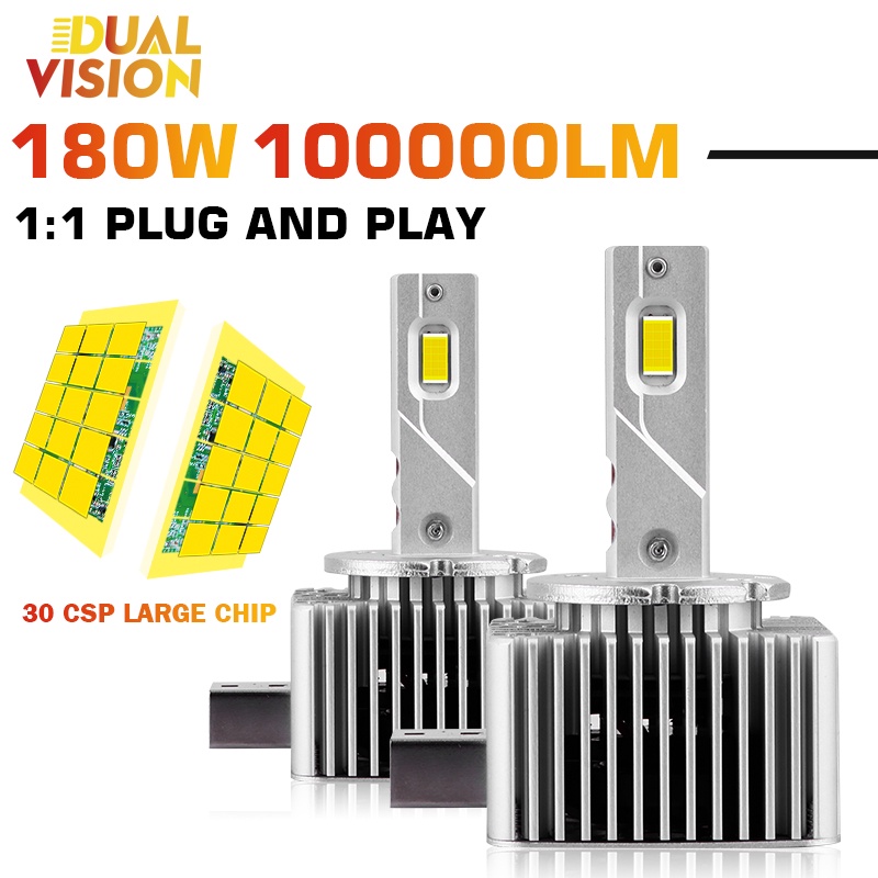 【3 Year Warranty】Dualvision 2pcs D1S LED D3S Car Headlight Bulb HID D2S ...