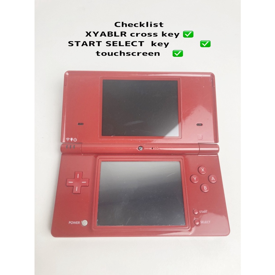 Nintendo DSi TWL-001 (Red)With Stylus console operation check Startup ...