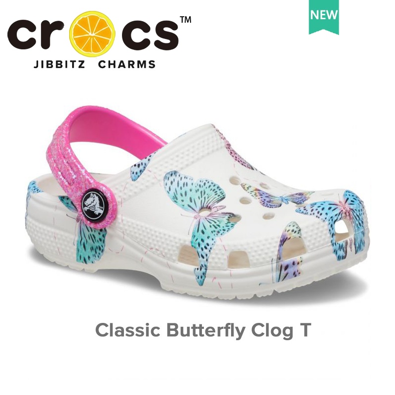 Croc for Kids Classic Butterfly Clog cross Children's Hole Shoes Beach ...