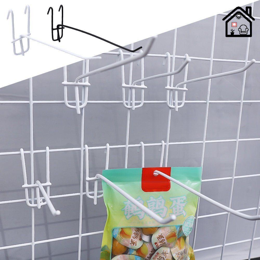 Portable Goods Shelves Storage Hook / Mall Grid Racking Mounted Snack ...