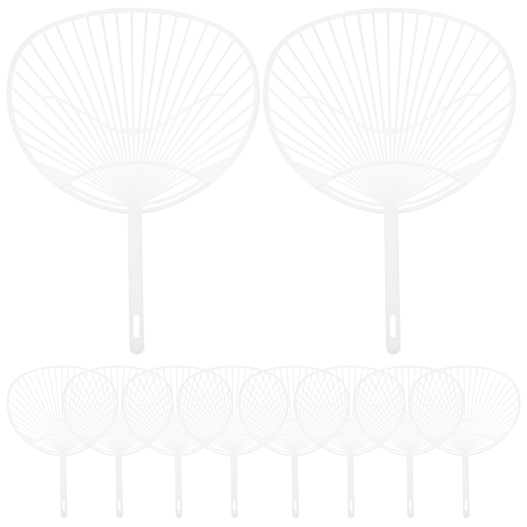 taijin 10 Pcs Fan Framework DIY Crafts Hand-held Making Kit Decor ...