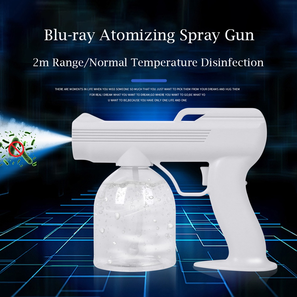 Nano Blue Light Disinfection Spray Gun Handheld Disinfection Machine ...