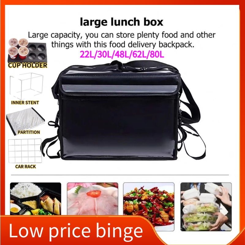 Food Delivery Box Waterproof Thermal Bag Delivery Thermal Insulated Bag ...