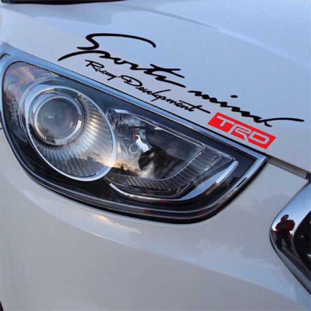 1pc TRD Sports thinking Toyota Racing car development sticker | Shopee ...