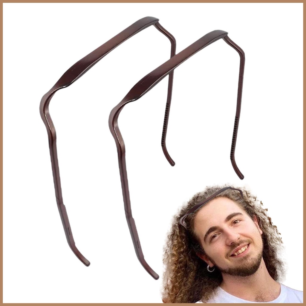 Hoop Hairband Invisible Hair Hoop For Women Men 2pcs Hair Hoop Anti ...