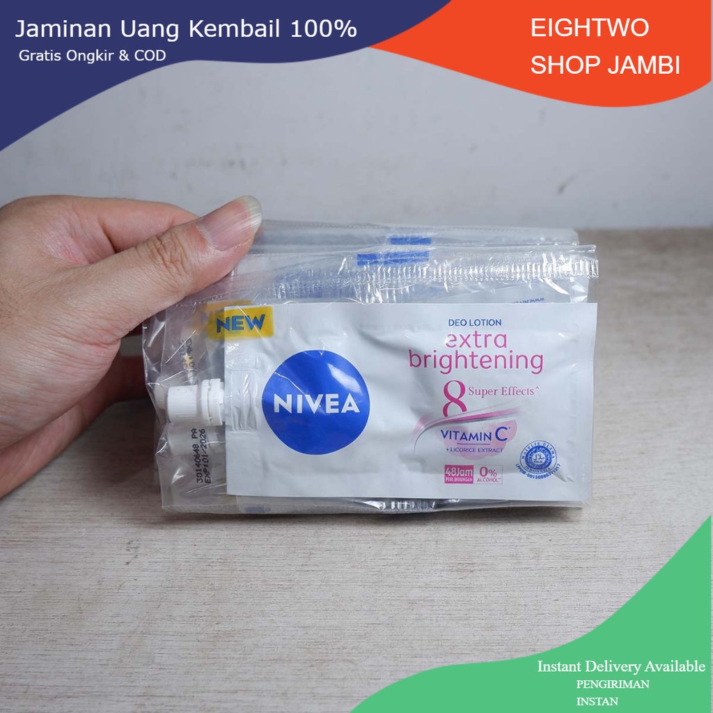 Deo Lotion Extra Brightening Nivea 9mL (1 sachet) | Shopee Philippines