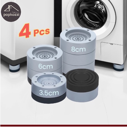 Popkozzi Washing Machine Base Rubber Fridge Base Fridge Stand Set Anti ...