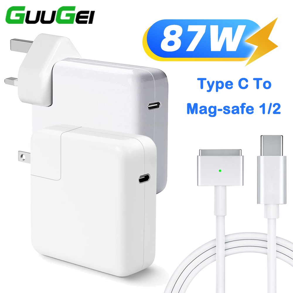 Guugei 87W USB C Laptop Power Adapter UK US Type C PD Charger For Mac ...