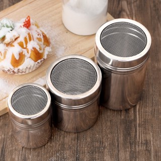 Stainless Steel Mesh Dense Hole Powder Sprinkler Chocolate Sugar Coffee ...