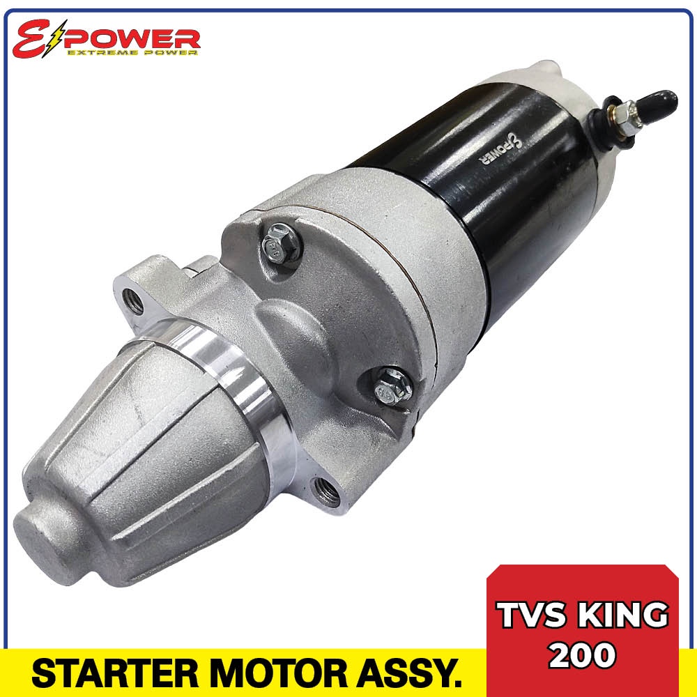 E-POWER TVS KING 200 Starter Motor Assembly [G4060170] | Shopee Philippines