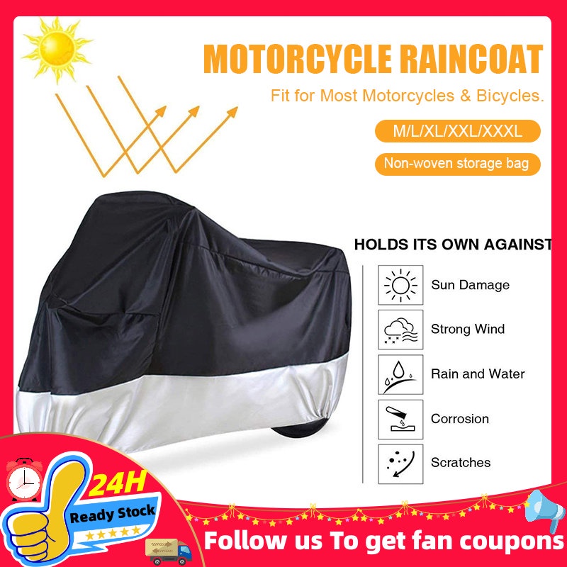 Thickened Motorcycle Cover Waterproof Motor Cover Outdoor Dust Rain and ...
