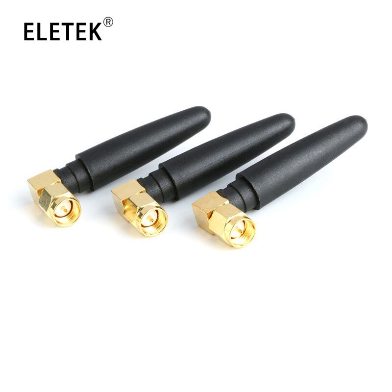 2Pcs GSM 2G 3G GPRS Elbow Glue Stick Antenna SMA-J Omnidirectional High ...