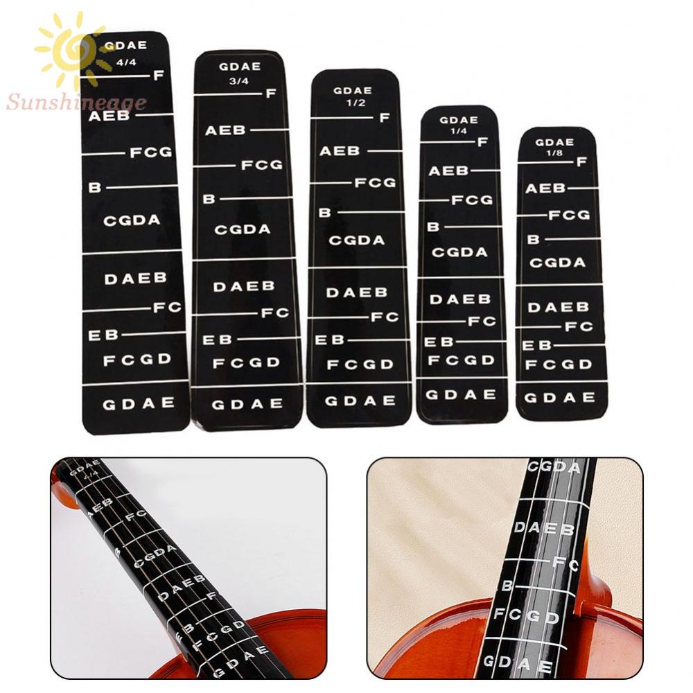 1/8-4/4 Violin Intonation Stickers Fretboard Marker Beginners Learning ...