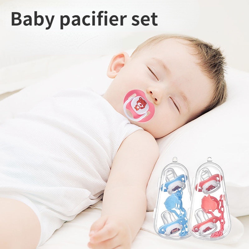 Cartoon Silicone Baby Pacifier Set with Attache Tetine Personnalise ...