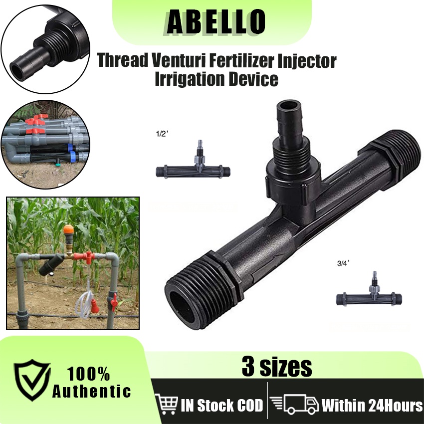 1/2" 3/4" 1" Thread Venturi Fertilizer Injector Drip Irrigation Device Agriculture Irrigation ...