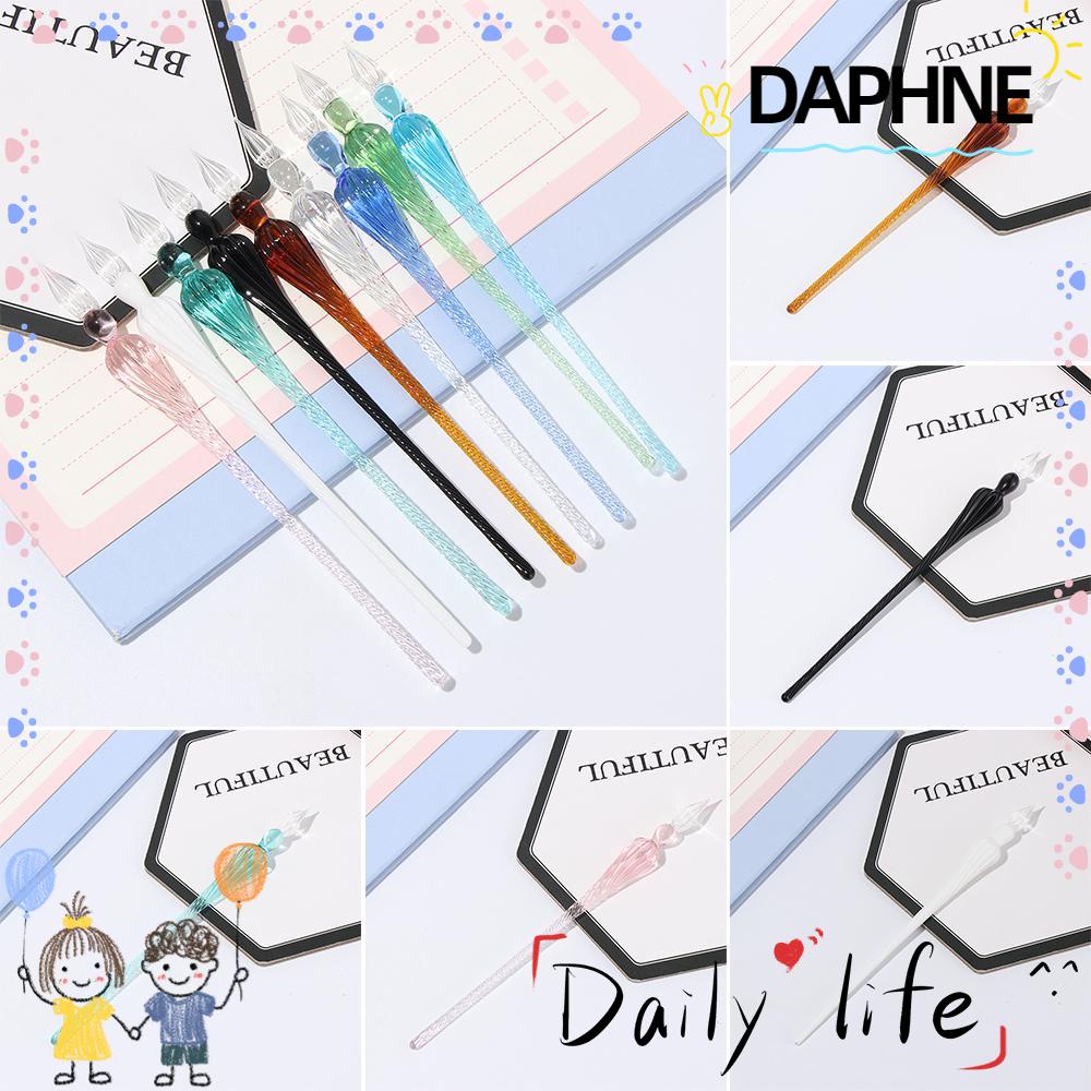DAPHNE 1PC Handmade Glass Dip Pen Dipping Filling Ink Fountain Pen Art ...