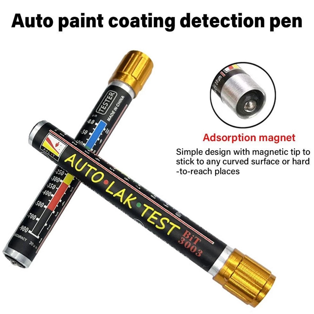 Auto Lak Test Pen Bit 3003 Car Paint Thickness Gauge Waterproof Highly ...
