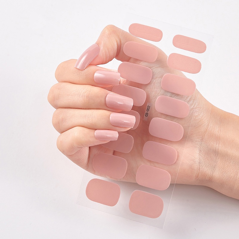 (Not UV Sticker)CS001-CS028 Solid Color Normal Fingernail Sticker DIY ...