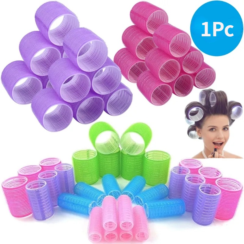 Multi Sizes Self Grip Hair Rollers/No Heat Hair Curlers/Self-adhesive ...