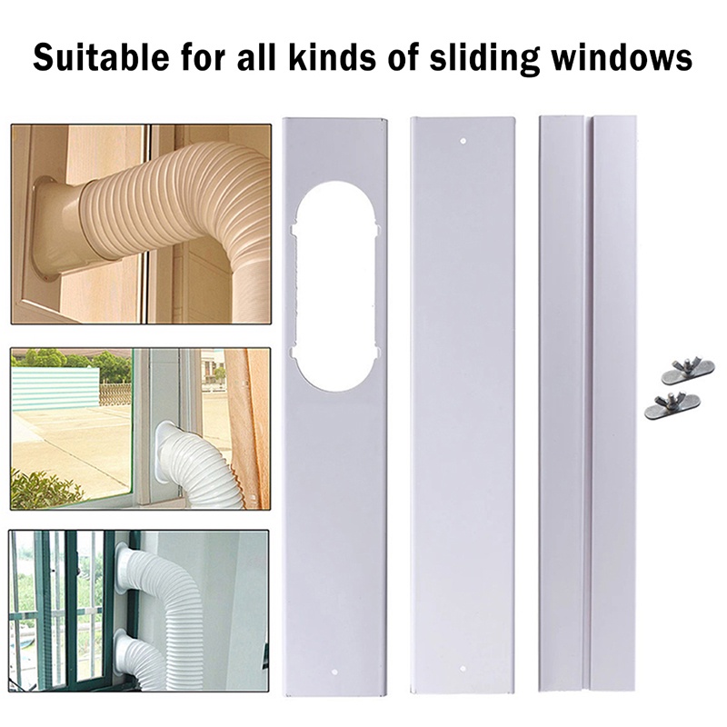 HOT SALE 2/3pcs Adjustable Movable Air Conditioning Window Baffle ...