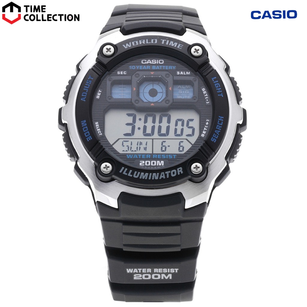 Casio AE-2000W-1AVDF Digital Rubber Strap Watch For Men | Shopee Philippines