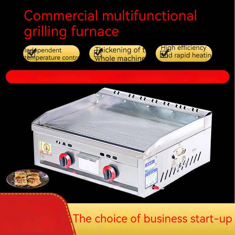 Heavy duty Gas deep fryer Ground Stall Iron Plate Kanto Boiling Gas ...