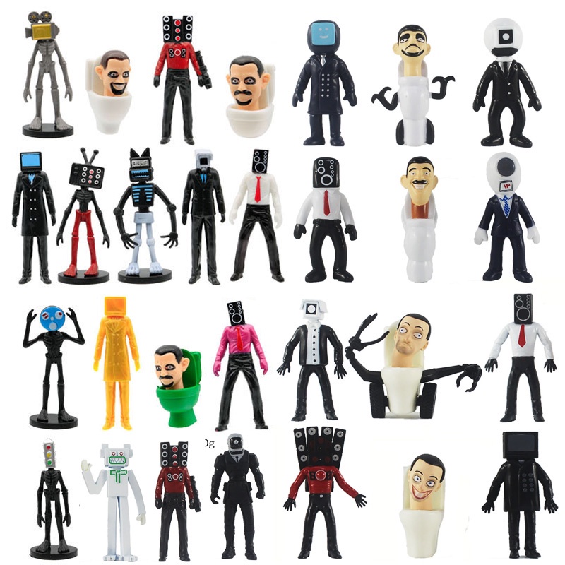 Original Skibidi Toilet Model Toy Figure Set Home Desktop Decoration ...