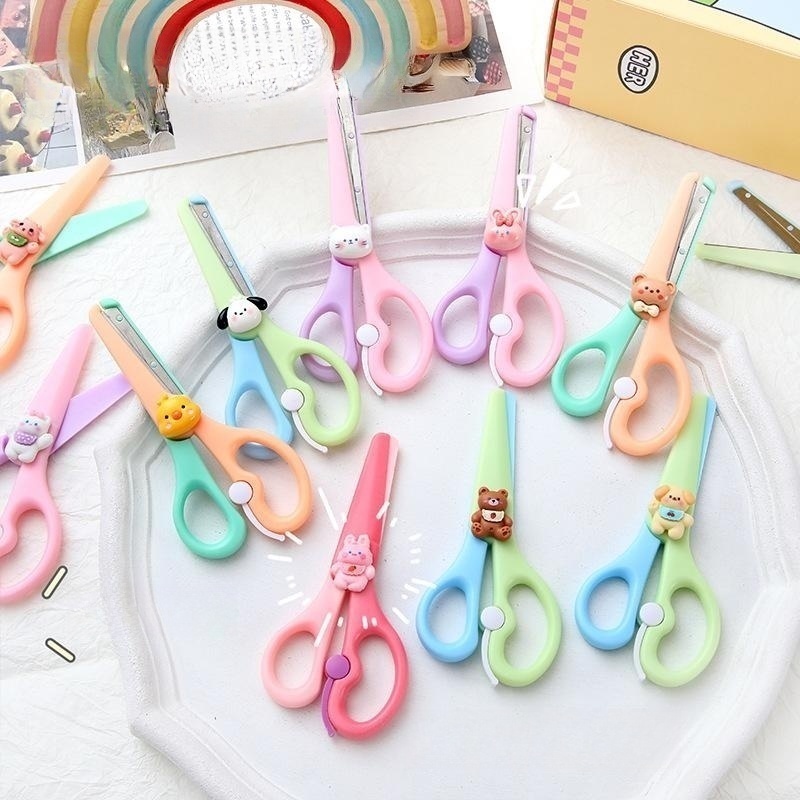 Cute Cartoon Mini Scissors Children's Art Handicrafts Safety Scissors ...