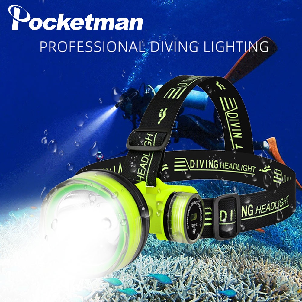 New led Long Battery Life Diving Strong Light Headlight Super Bright ...