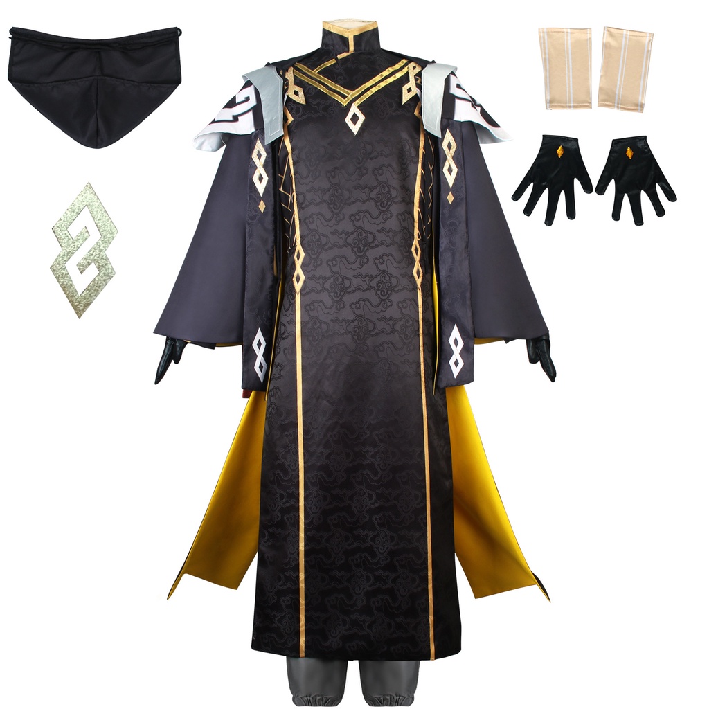 Genshin Impact Zhongli cosplay clothing Zhongli PV Morax cosplay full ...