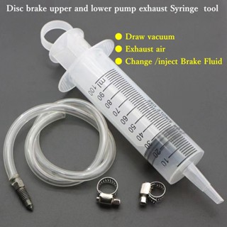 100ml Universal Motorcycle Bleed Kit Brake Caliper Gas Bleeder Syringe ...