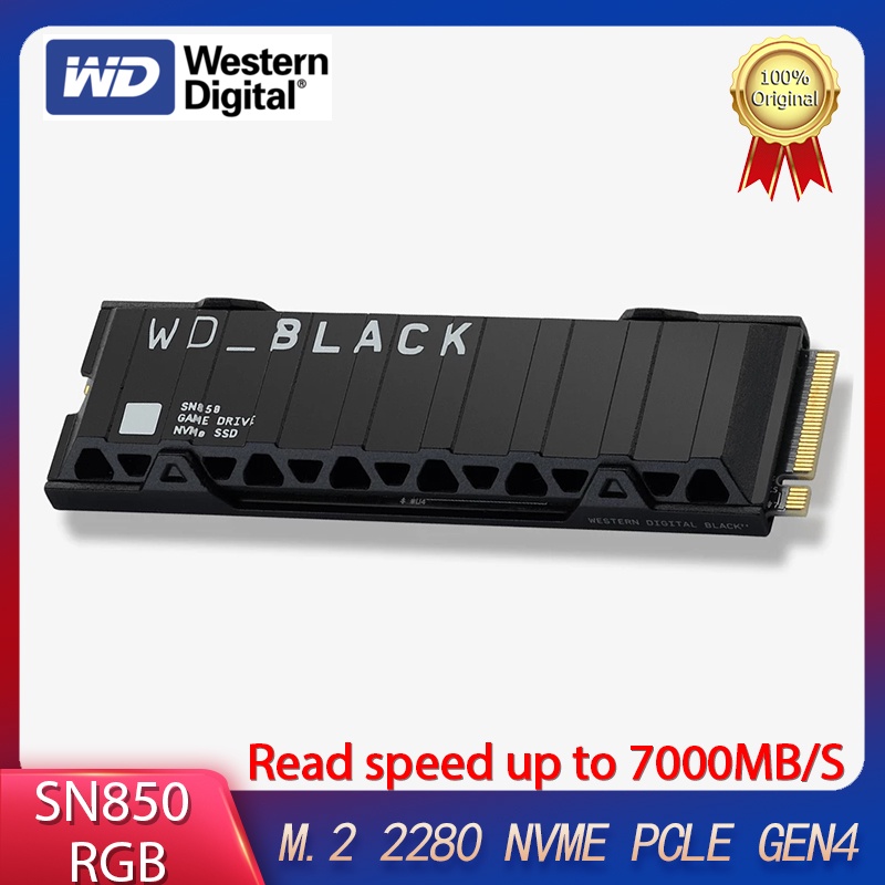 Western Digital WD BLACK SN850 RGB NVMe M2 SSD 500GB 1TB 2T Internal ...