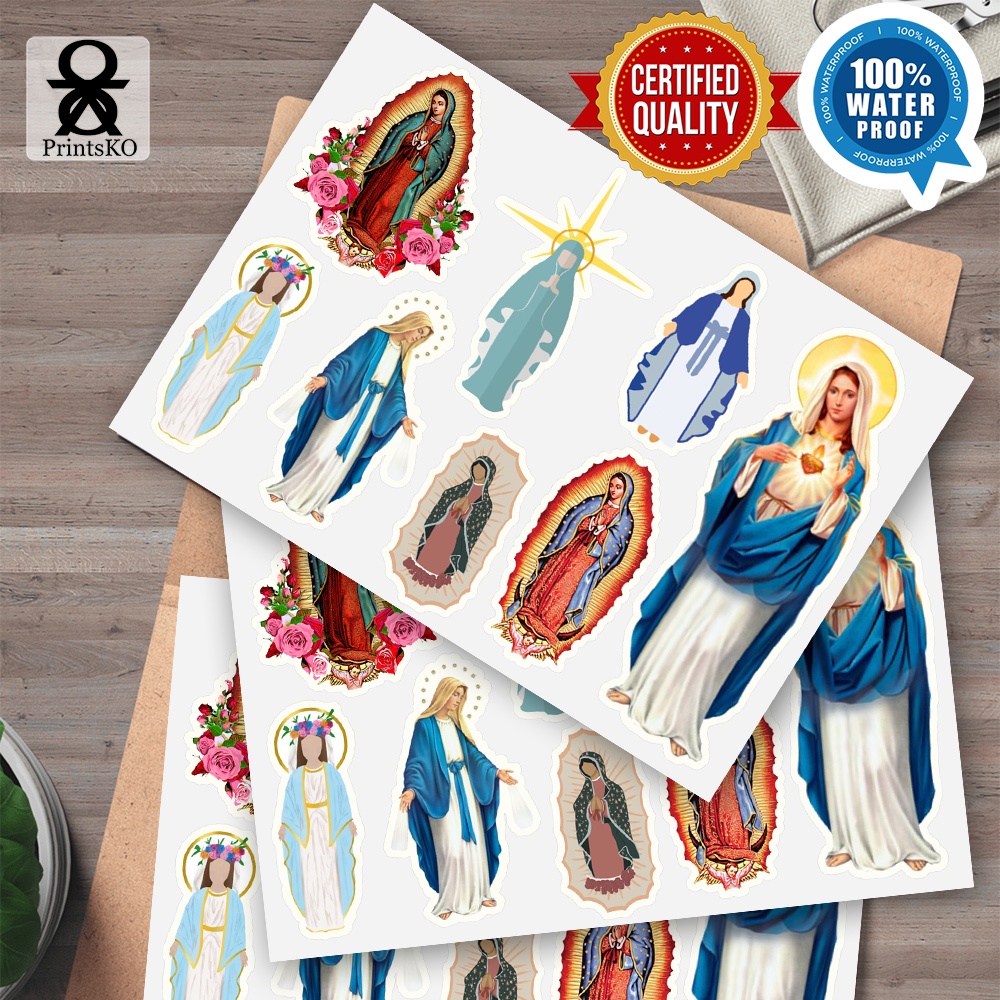 High Quality Waterproof Vinyl Sticker with Christian - Virgin Mary ...