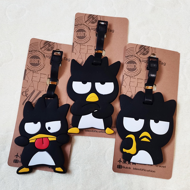Cartoon Cute Cool Penguin XO Luggage Tag Suitcase Backpack Boarding ...
