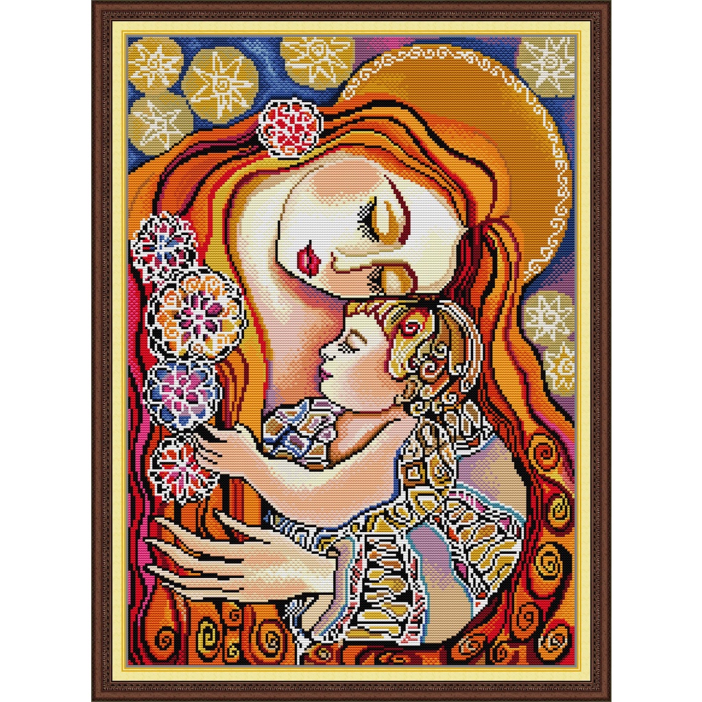 Joy Sunday Stamped Cross Stitch Ktis DMC Threads Chinese DIY Set ...