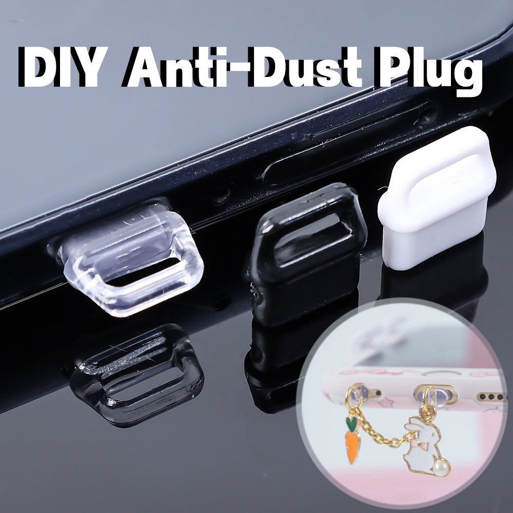 [Hot] 1PC Mobile Phone DIY Dust Plugs USB C Charge Port Protector Cover ...