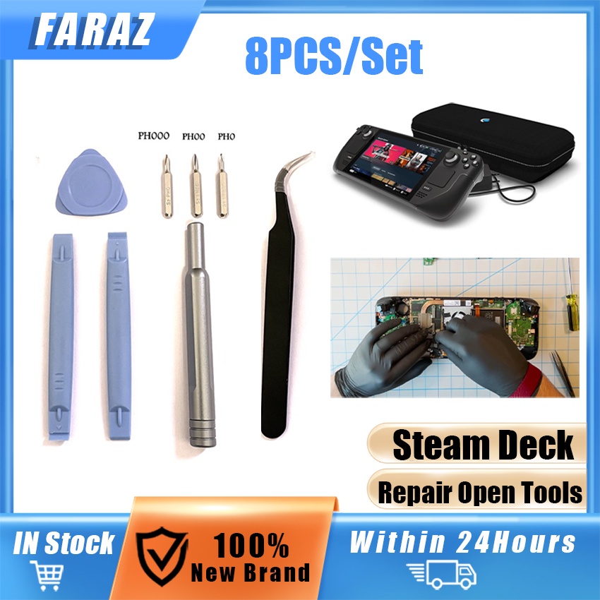 8Pcs/Set Steam Deck Repair Open Tools Screwdriver Set for Disassembly ...