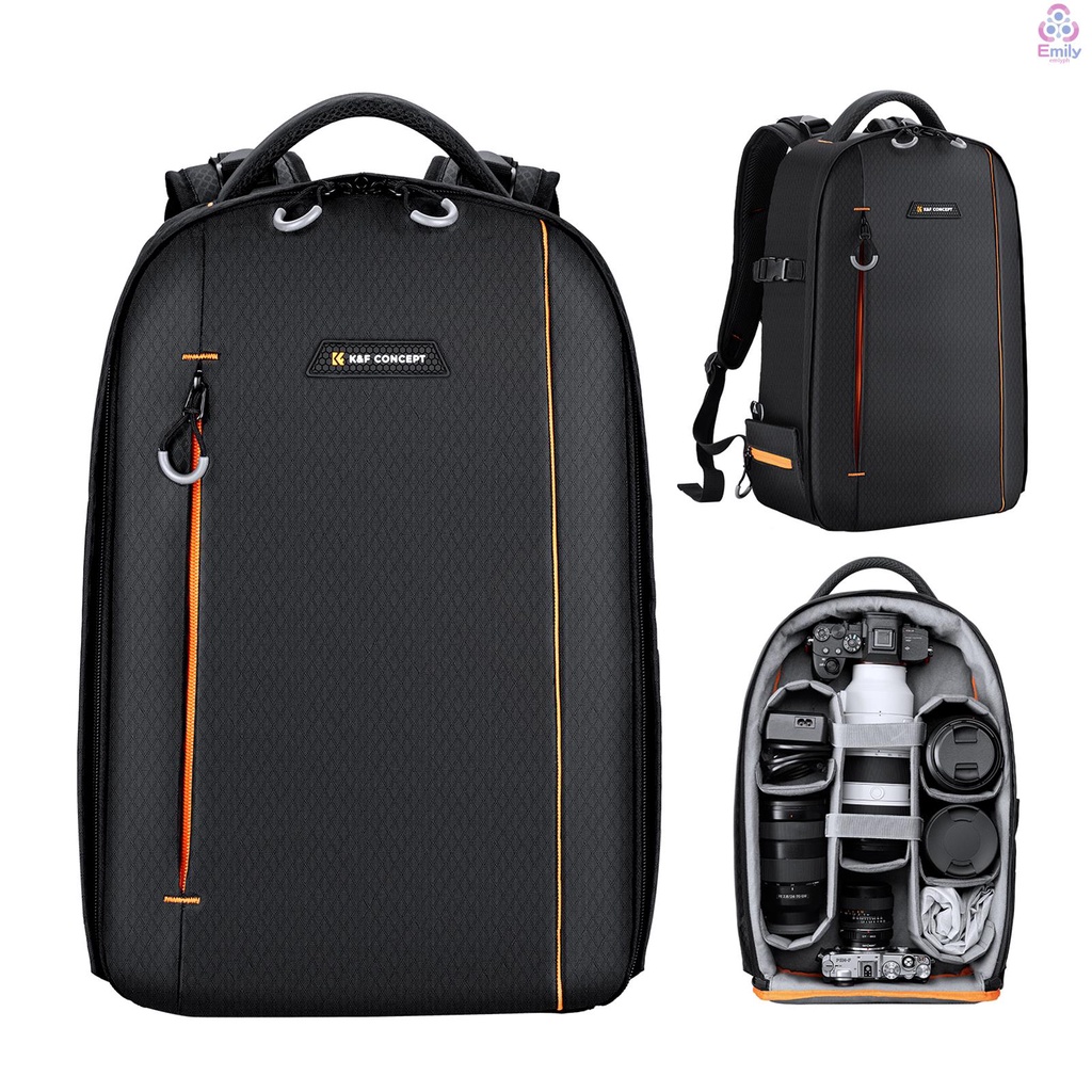 K&F CONCEPT Camera Backpack Waterproof Camera Bag 18L Large Capacity ...