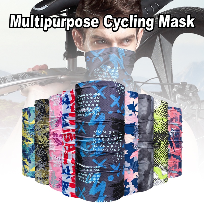 LONGGO Cycling Face Mask for MTB Bike Tube Mask Sports Bandana Headband ...