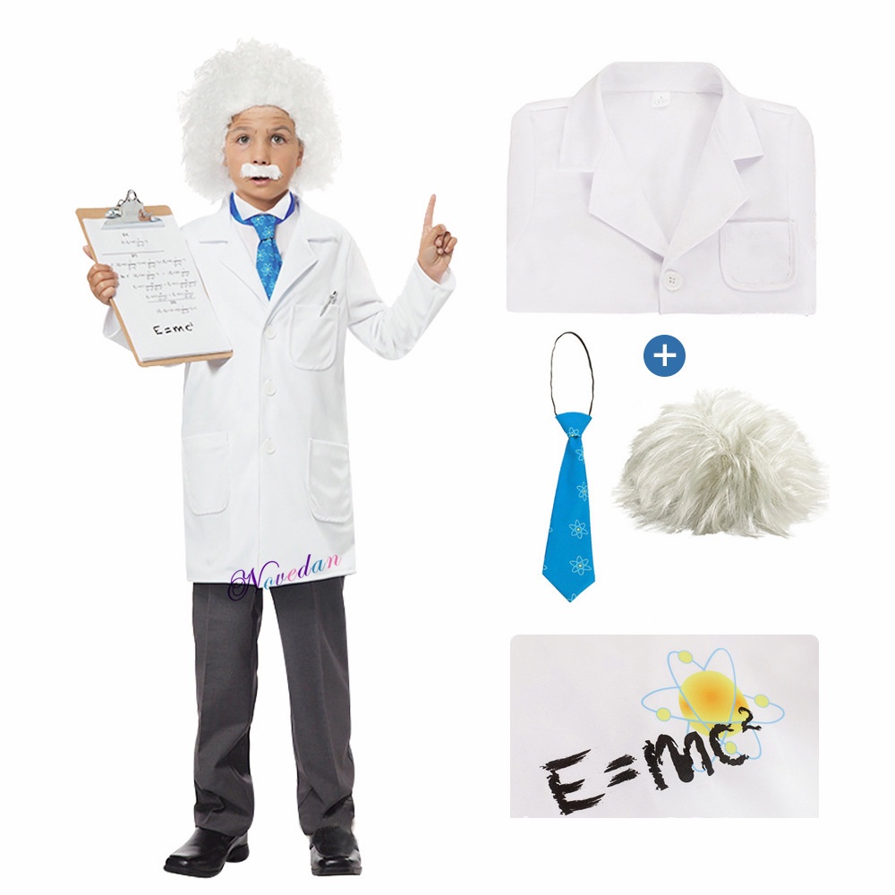 Physical Scientist Cosplay Costume Kids Halloween Carnival Birthday ...
