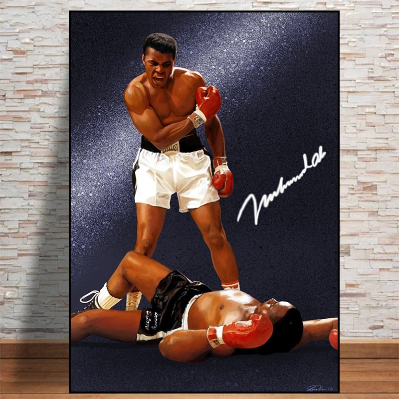 Boxing Champion Muhammad Ali Canvas Painting Modern Famous Boxer ...