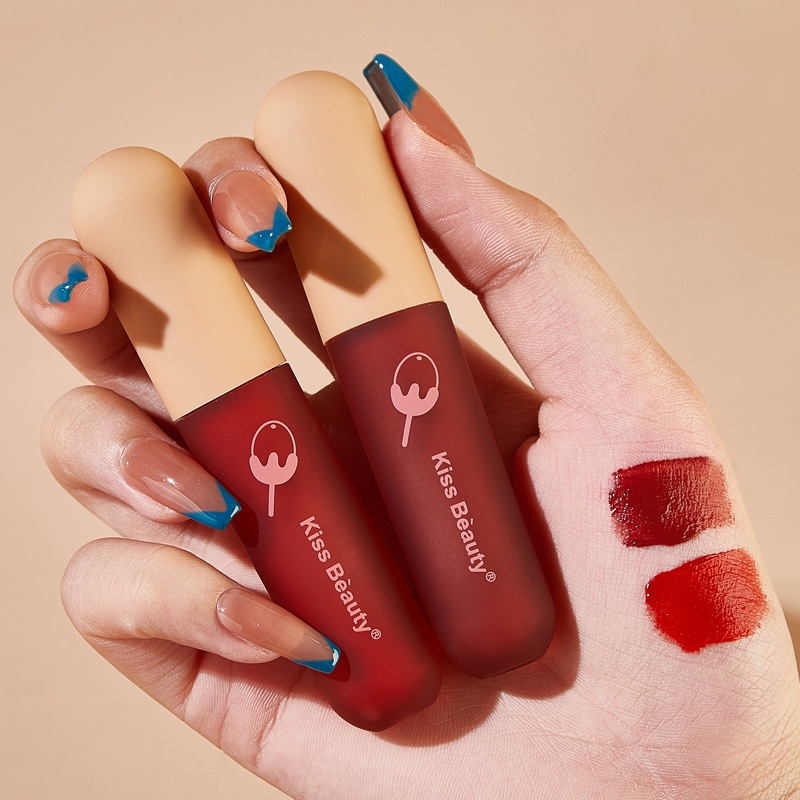 Fashionable Soft Mist Matte Lip Paste/Easy To Color and Don't Pull Dry ...