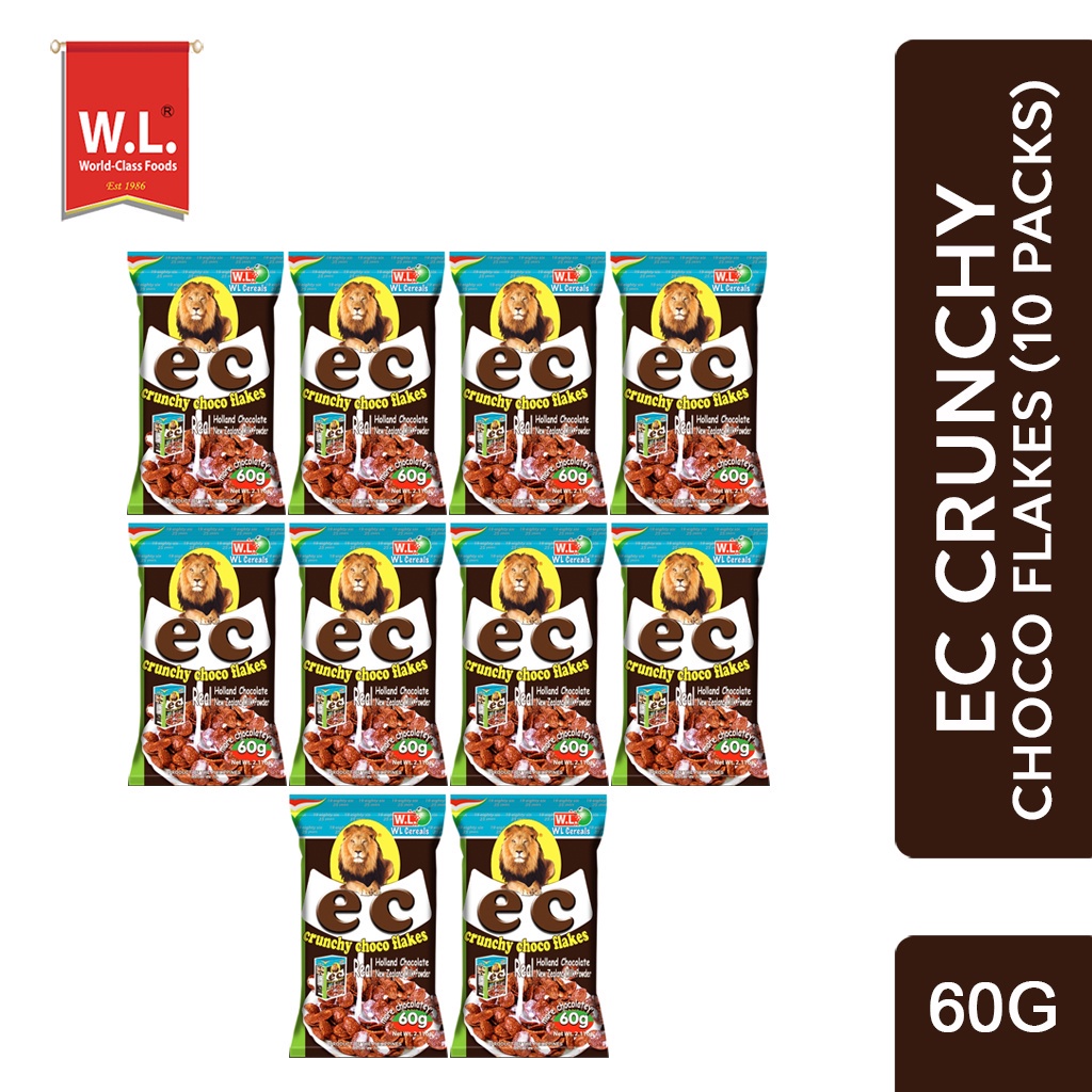 WL FOODS EC Crunchy Choco Flakes 60g | Shopee Philippines