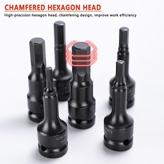 1/2 inch Impact Hex Socket Bit H5-H14 Allen Key Wrench Head For Power ...