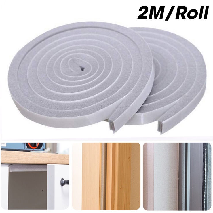 Dust Proof 2M Door Gap Sealing Strip Self adhesive Sponge Door Window